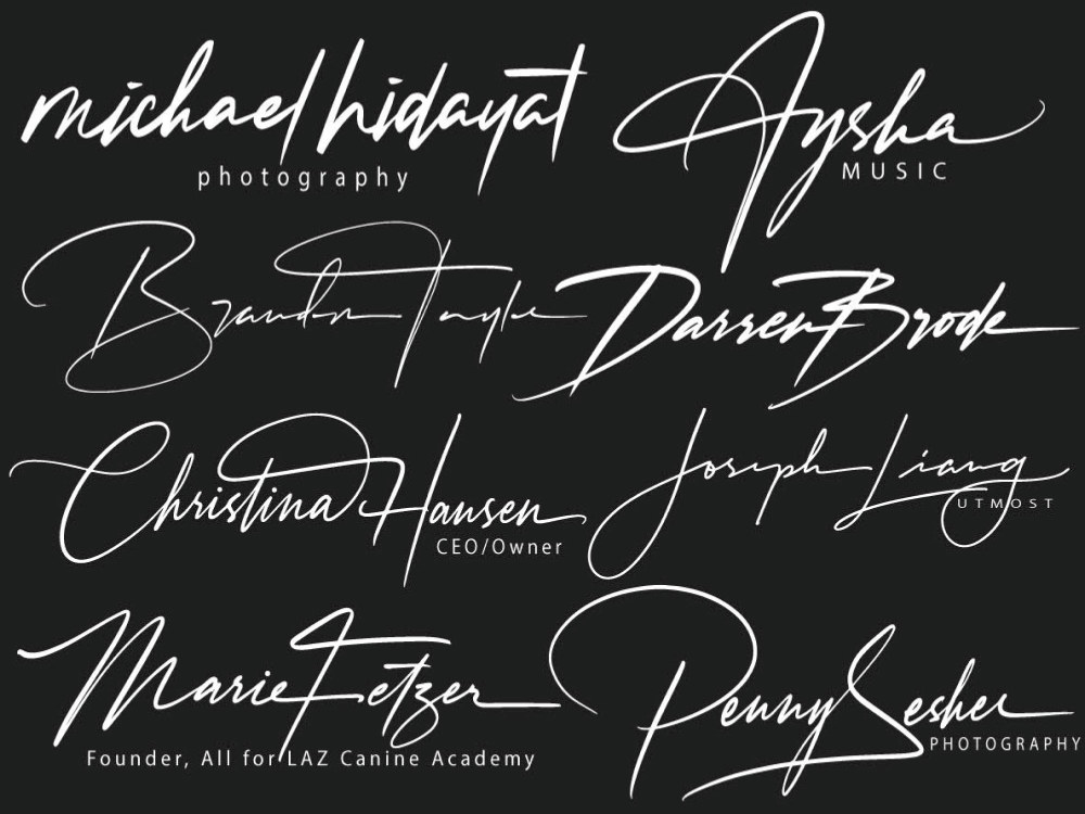 Handwritten Signature Calligraphy Logo Design | Upwork