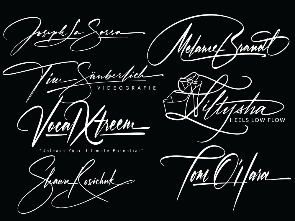 Handwritten Signature Calligraphy Logo Design | Upwork