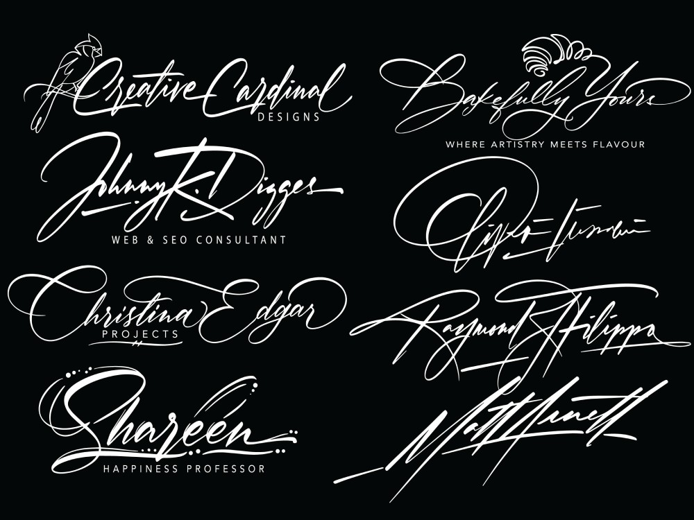 Handwritten Signature Calligraphy Logo Design | Upwork