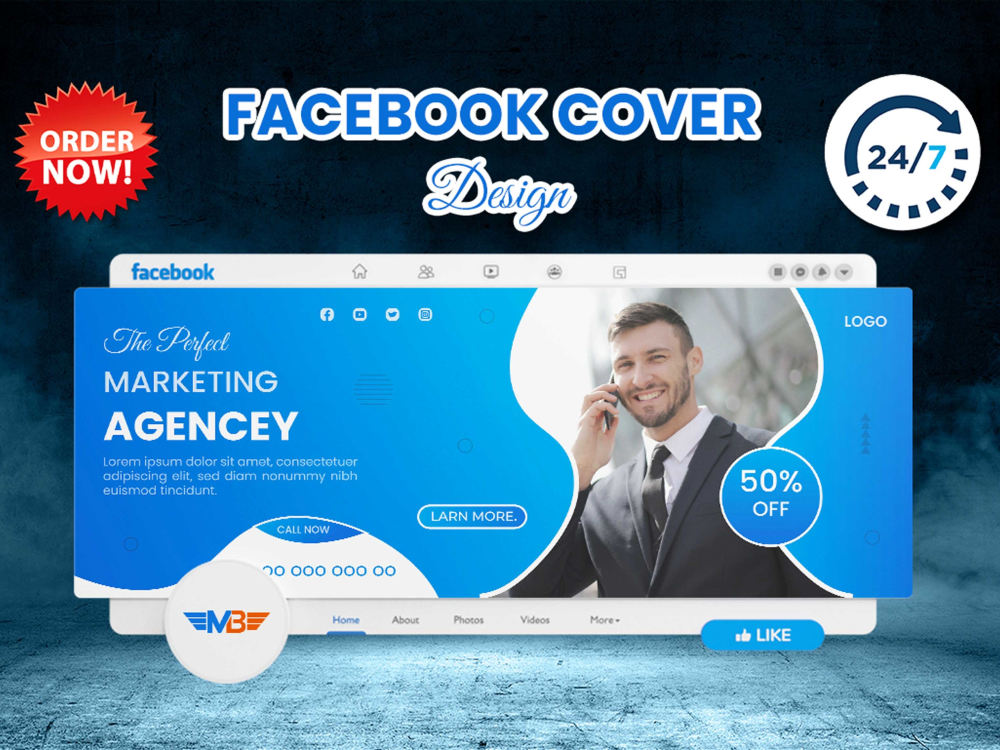 A facebook cover design | Upwork