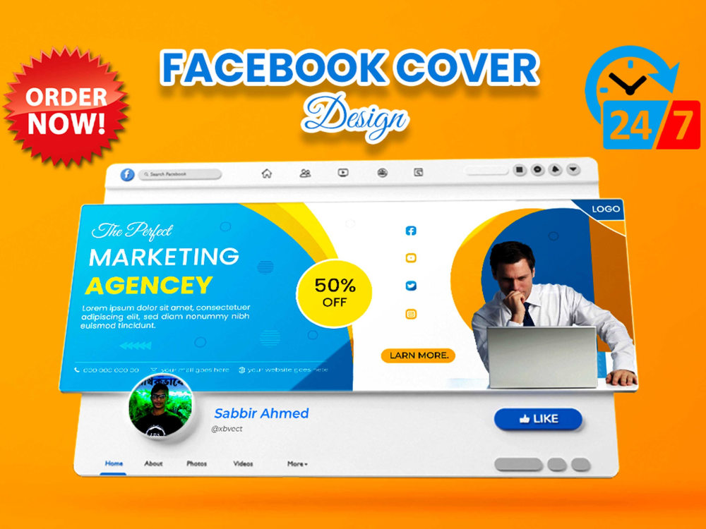 A facebook cover design | Upwork