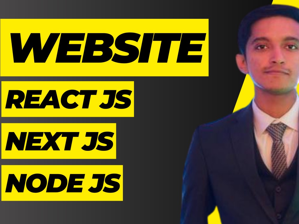 A dynamic website using react js, node js, and next js | Upwork
