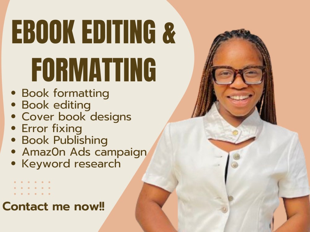 Ebook editing, manuscript editing, book formatting, ebook cover design ...
