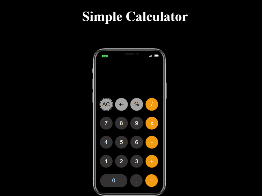 Simple Calculator using HTML CSS | Upwork