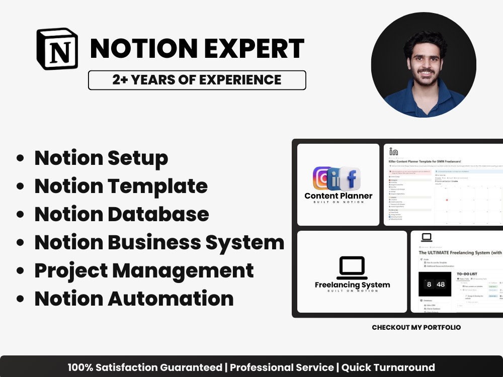 Notion Template, Notion Workspace, Notion Automation & Project Management | Upwork