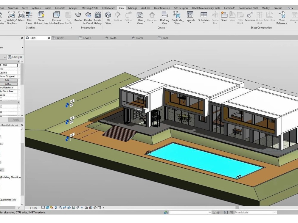 Beautiful BIM revit model from CAD or scan point cloud or PDF or ...