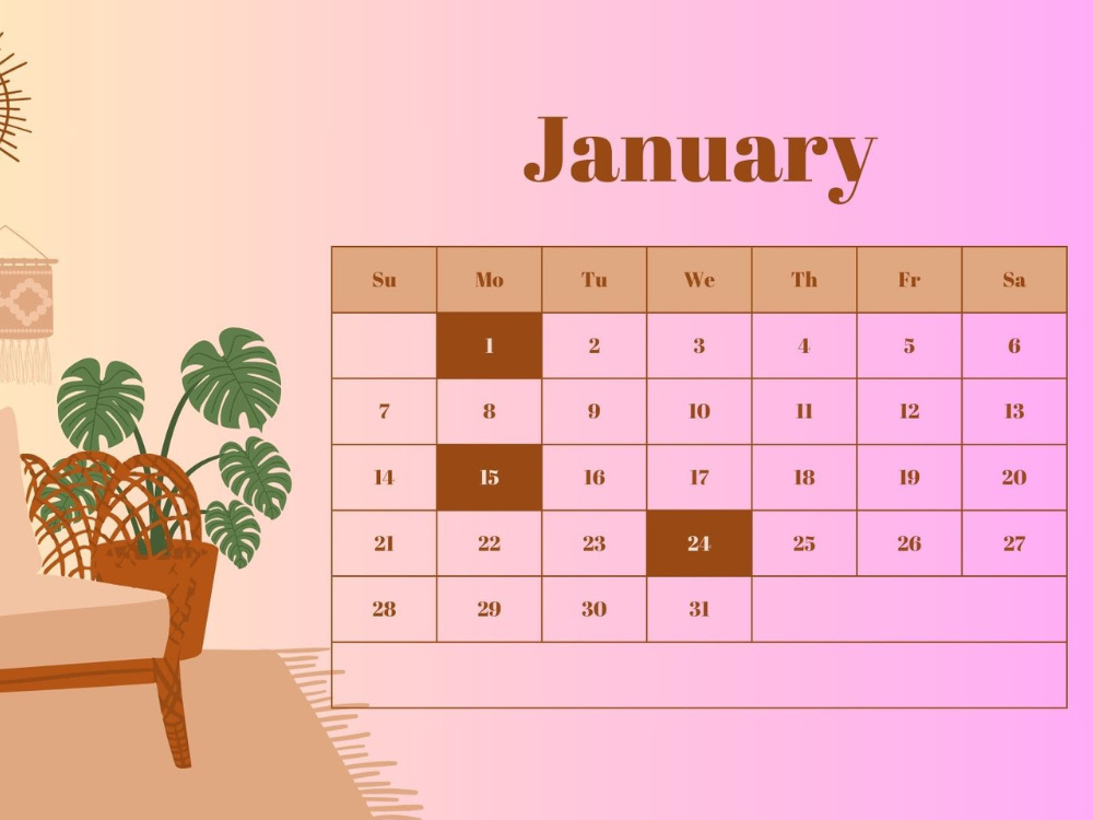 Modern 12 pages + Cover page Print ready wall calendar design | Upwork