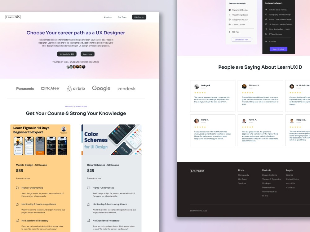 A professional landing page design | Upwork