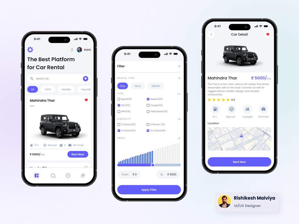 Creative, Modern mobile app designs, Prototyping, Proper UIUX based ...