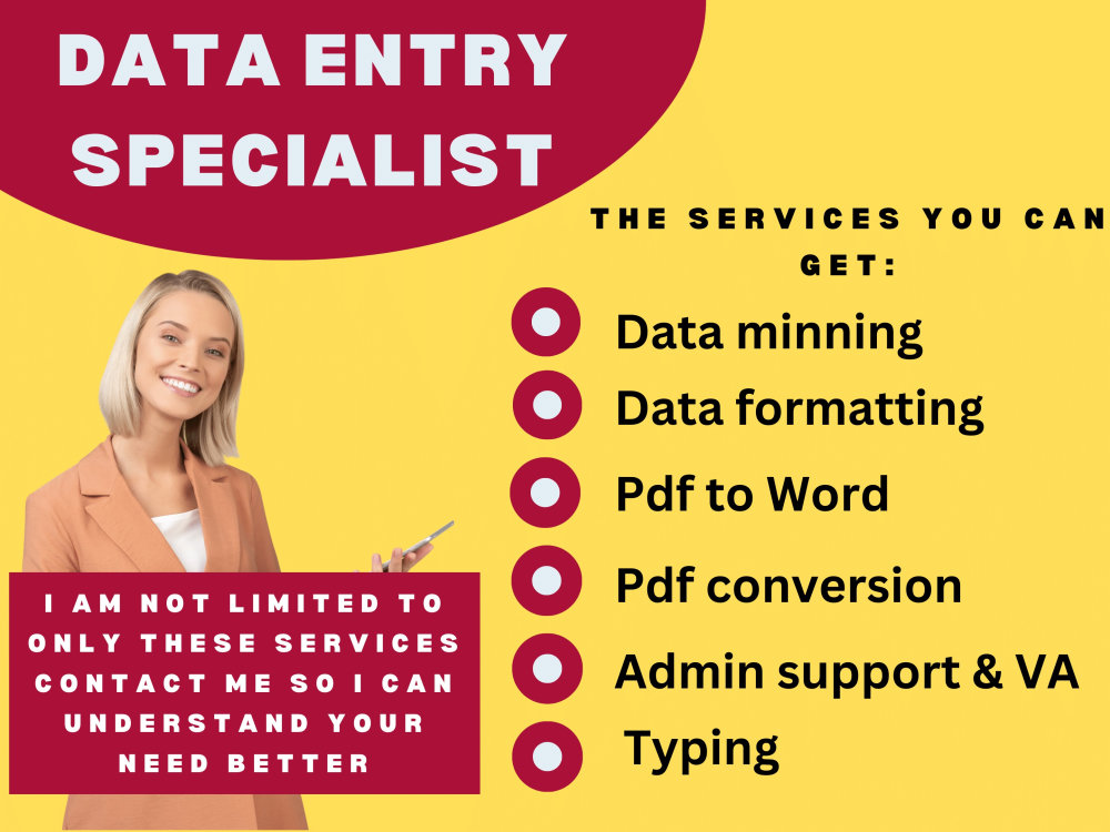 Professional & quick Data Entry services with 100&% Accuracy | Upwork
