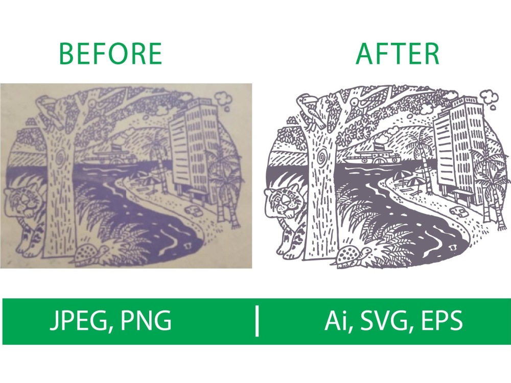 Your image converted to vector format. | Upwork