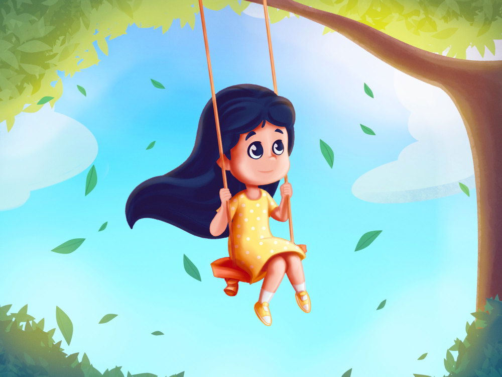 Beautiful illustrated scene for children's books | Upwork