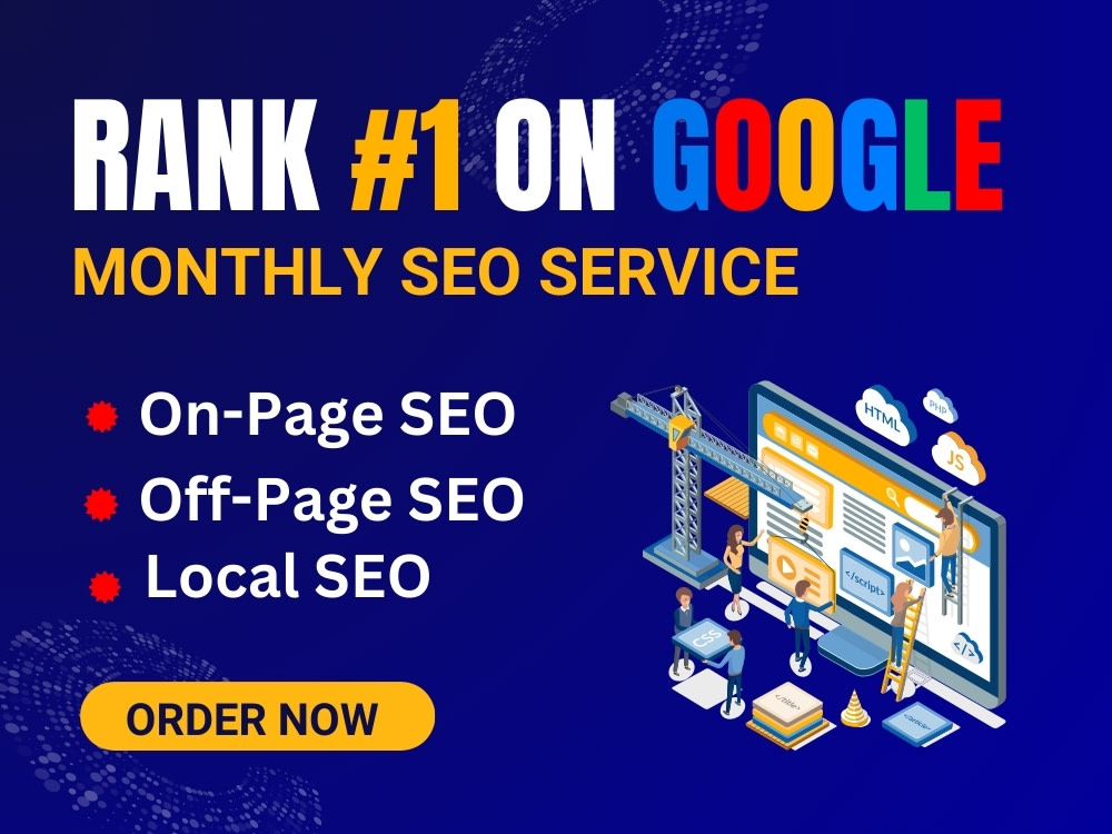 Complete monthly SEO service for google first page ranking | Upwork