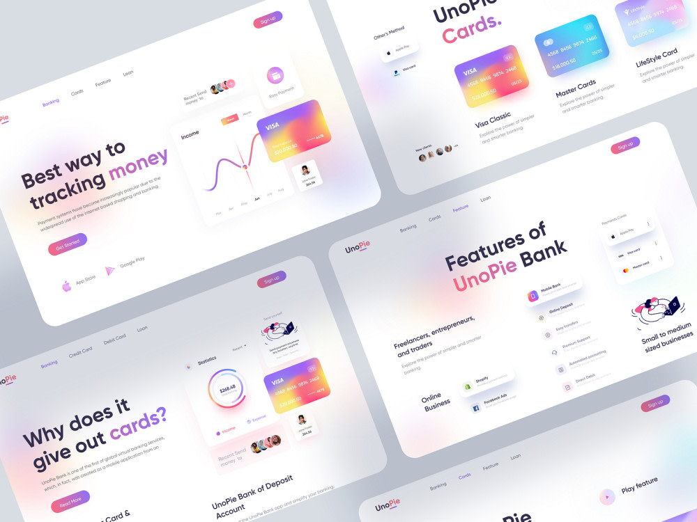 A pixel-perfect and creative Web designs | UI/UX designs | Upwork