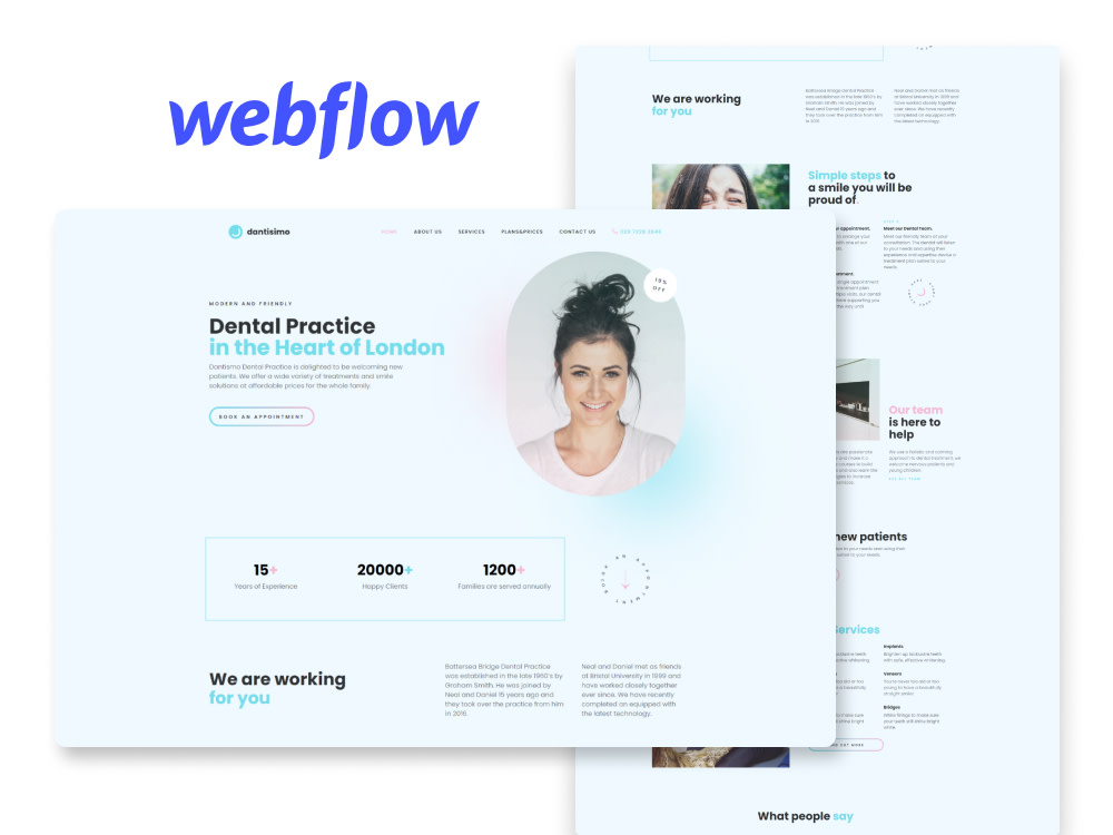 Responsive Web flow website design and development | Figma to Webflow ...