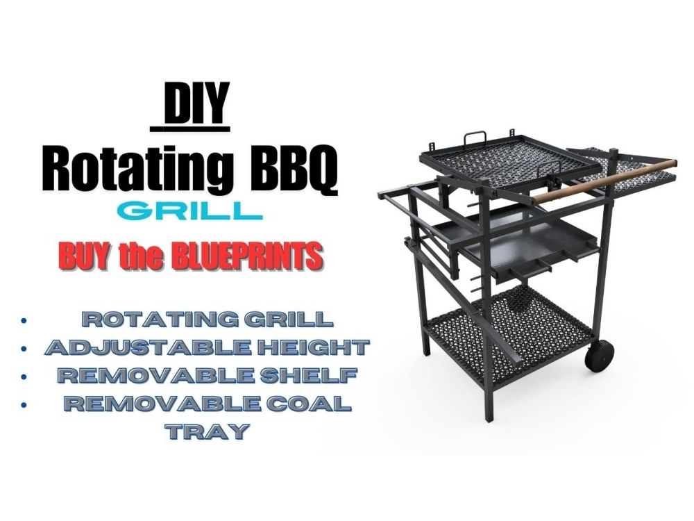 The blueprints for a rotating barbeque grill | Upwork