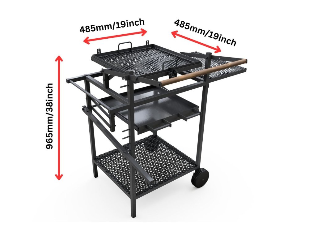The blueprints for a rotating barbeque grill | Upwork