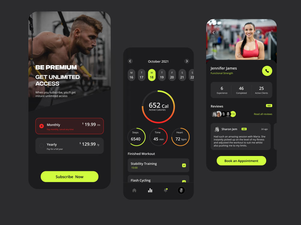 - UI/UX Design for Fitness & Activity Tracking mobile app | Figma | Upwork