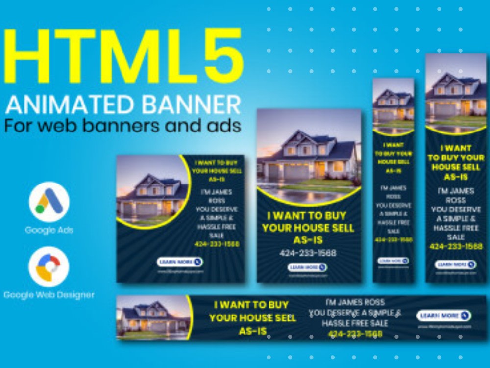 Design HTML5 animated banner ads for google display network | Upwork