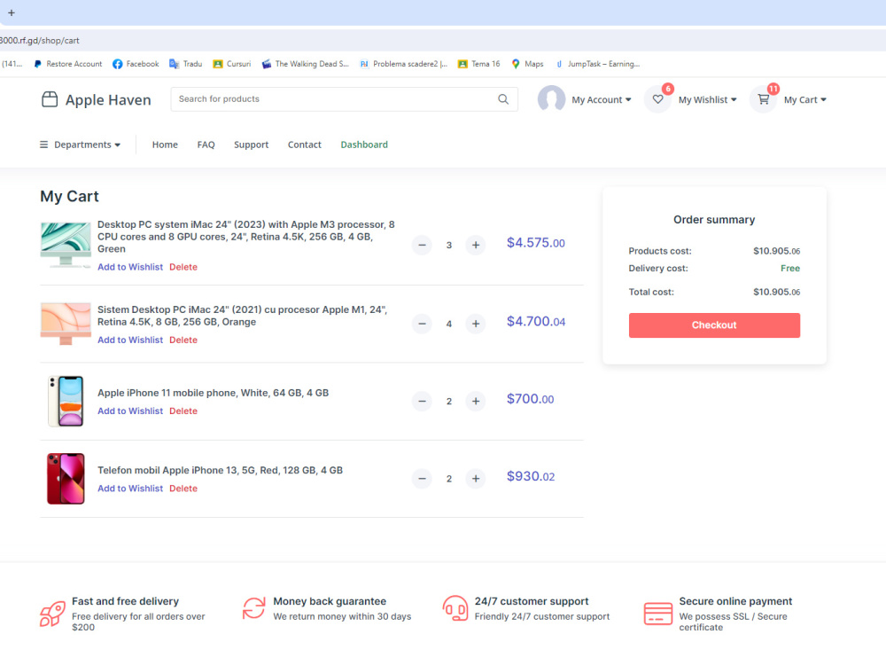 Ecommerce Website with | HTML | CSS | PHP | MySQL | | Upwork