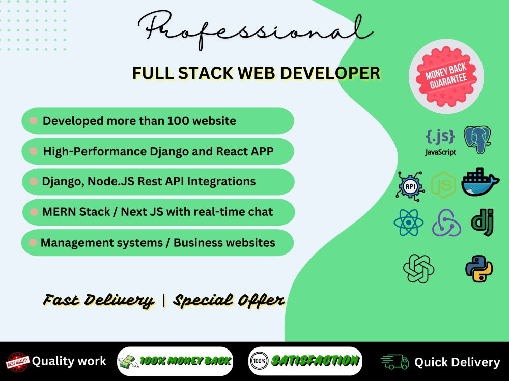 Django Python Next Js React Js Javascript Projects And Programs Upwork