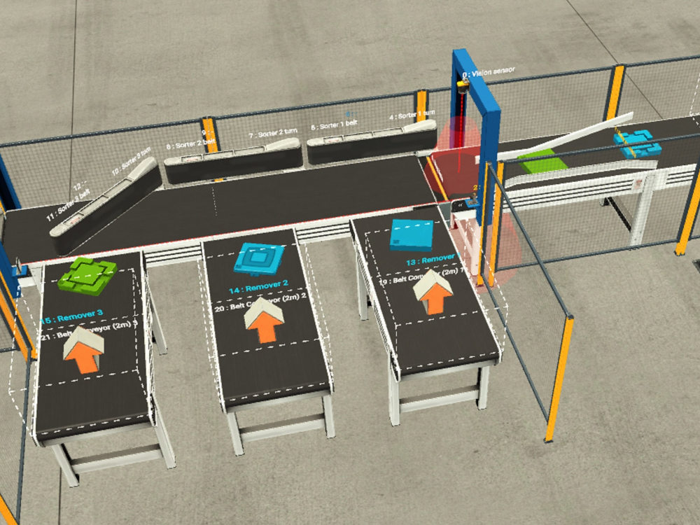 Design a Sorter System using an IFM Vision Sensor and a PLC1214C | Upwork
