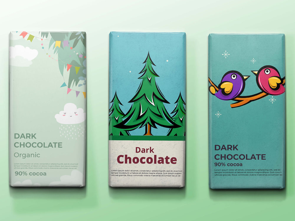Creative chocolate bar label packaging design | Upwork
