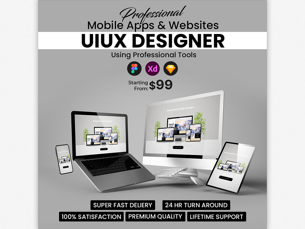 Responsive, creative, and modern UI/UX website/landing page design in ...
