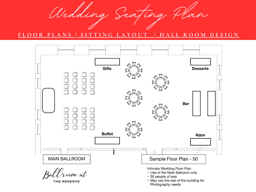 Event hall design and sitting plan, A seating map,sitting plan drawings ...