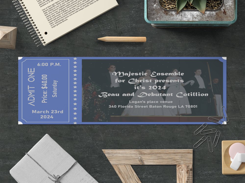 Event ticket, certificate, barcode, wedding invitation and door hanger ...