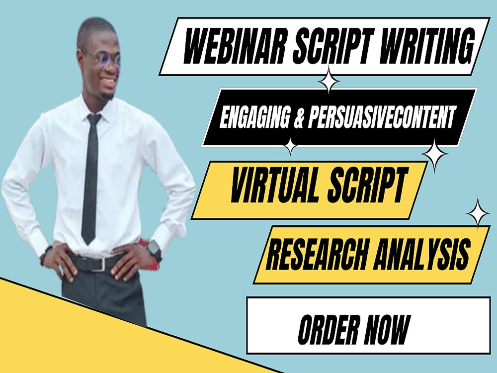 A converting webinar script or virtual meeting script | Upwork
