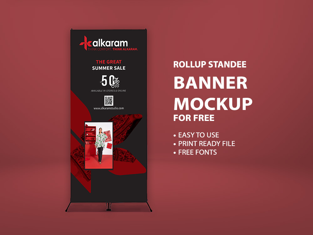 A unique and modern standee, banner, and backdrop | Upwork