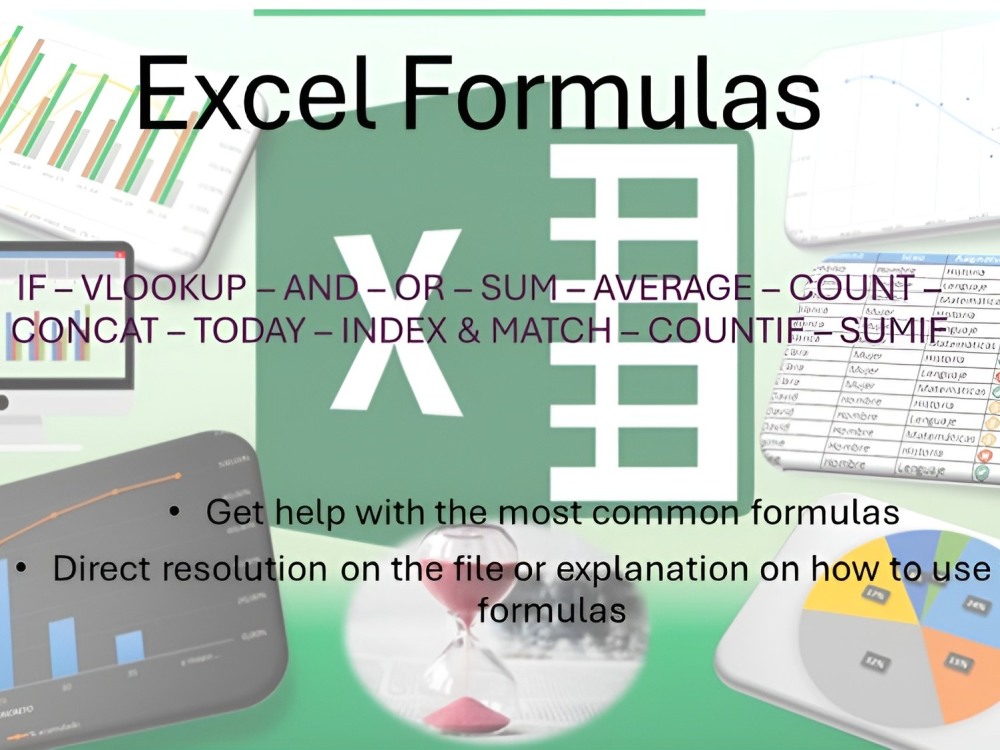 Guide with your excel formulas | Upwork