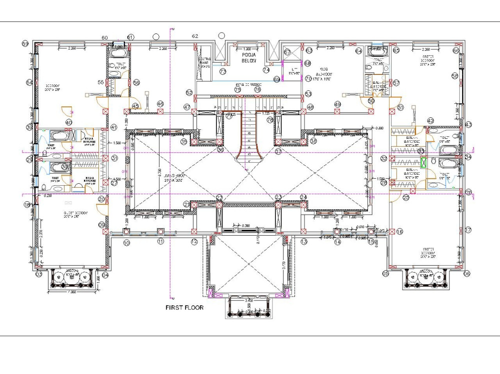 A complete 2D floor plan , Elevation , section | Upwork