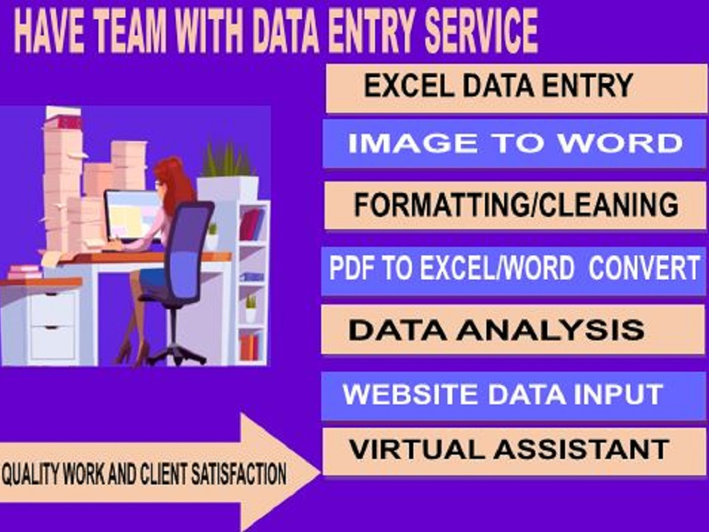 Data Entry, Copy-Paste, Excel Data Entry, Document Conversion services. | Upwork