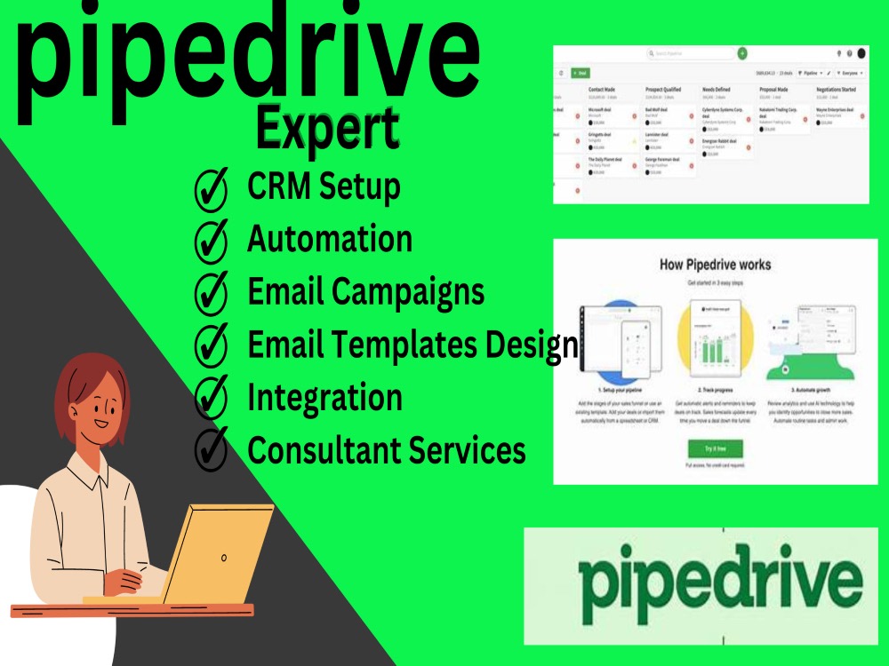 Setup Pipedrive CRM, automation and workflow as a CRM expert | Upwork