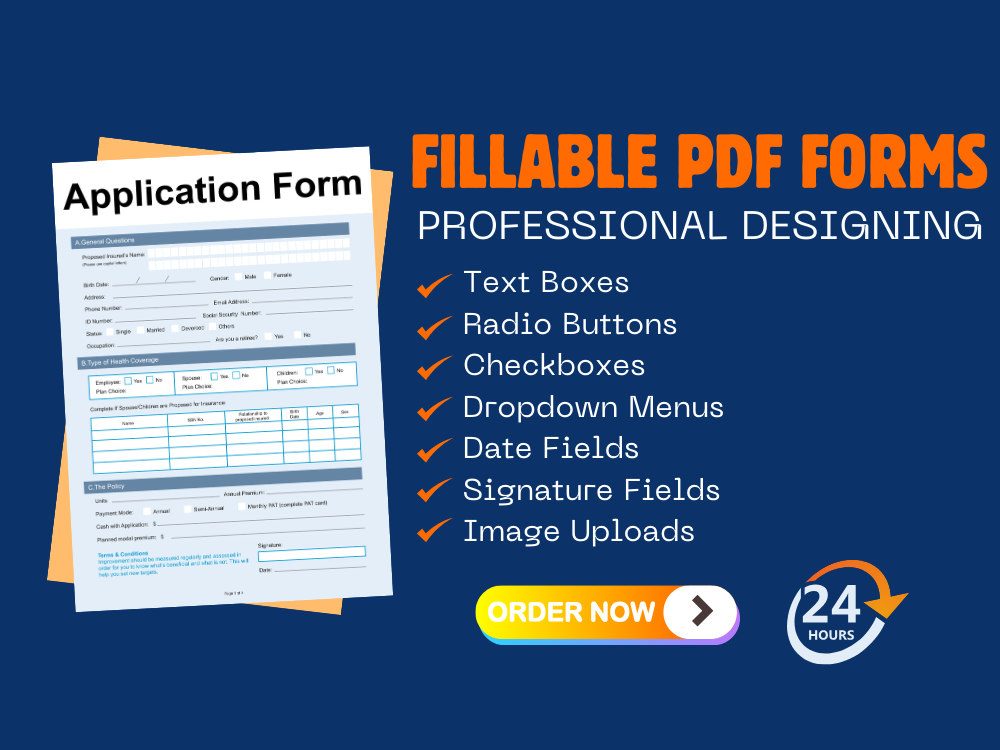 Interactive fillable PDF forms for your business | Upwork