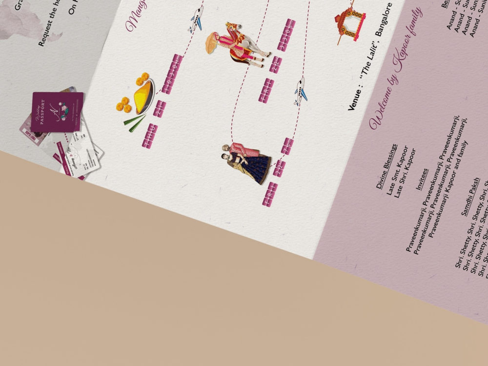 The most memorable wedding invitation and collateral set for your big ...