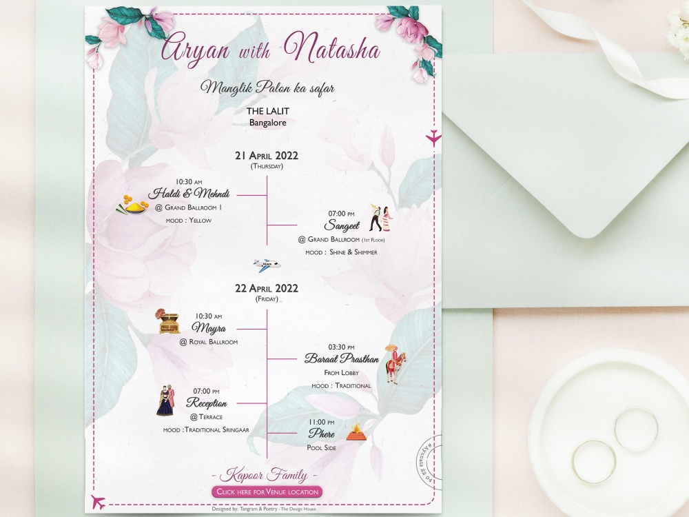 The most memorable wedding invitation and collateral set for your big ...