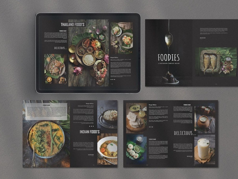 A professional cookbook brochure design | Upwork
