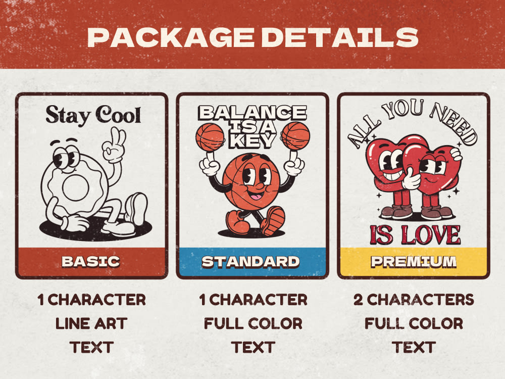 Custom retro vintage cartoon character | Upwork