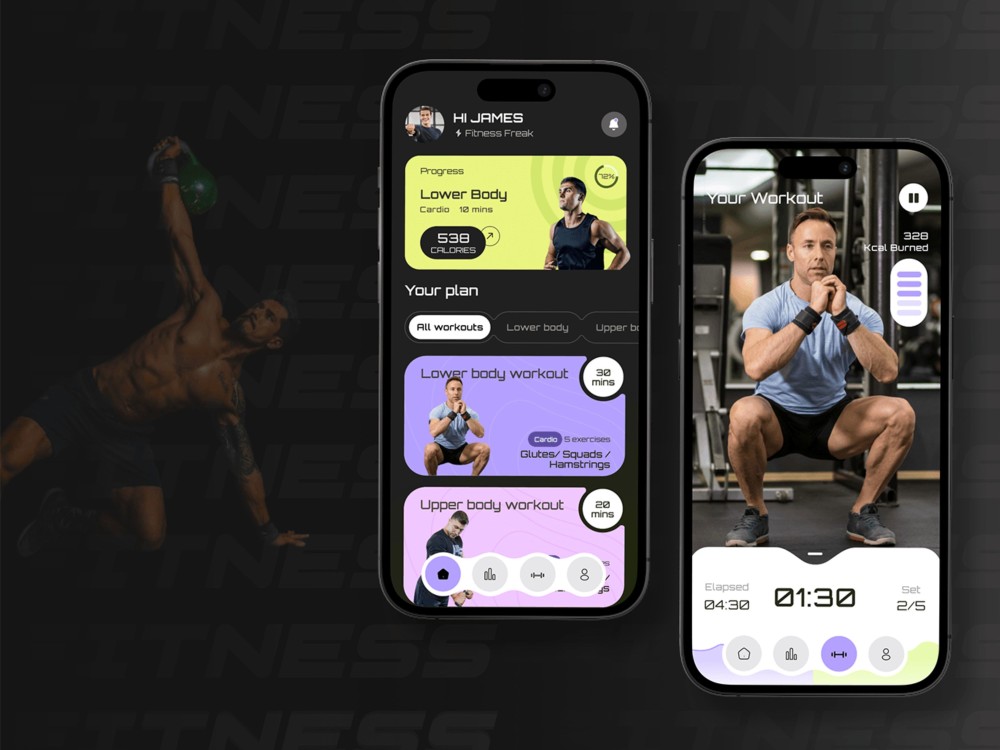 Custom workout app, gym app, body fitness app that resonate with your ...
