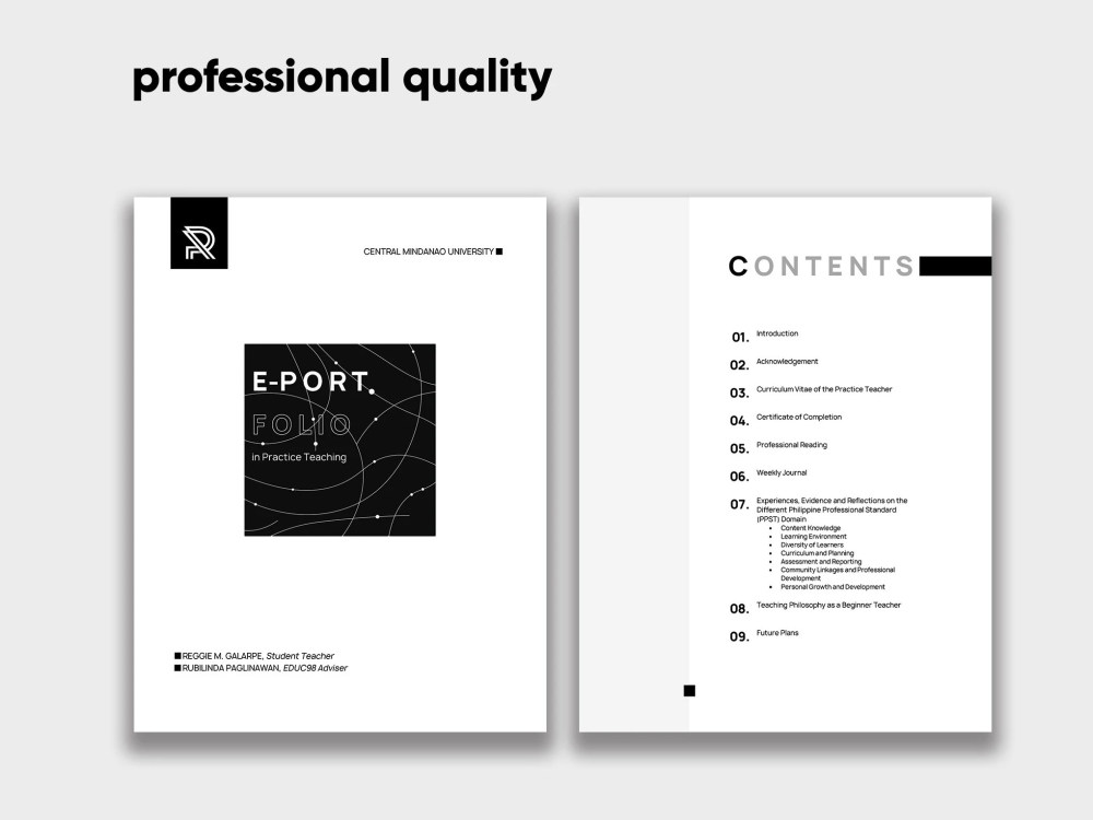 A minimal and professional document layouts in PDF and other formats ...