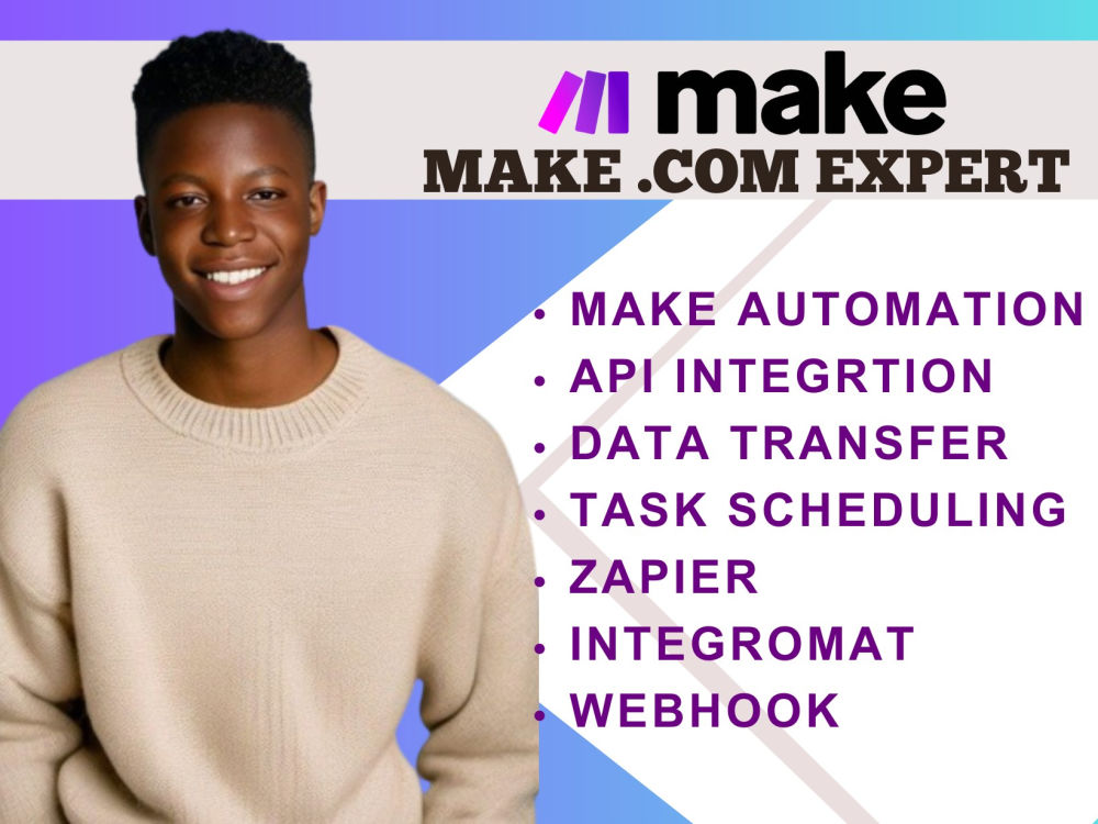 Setup unique make.com, make workflow integromat make.com zappier automation | Upwork