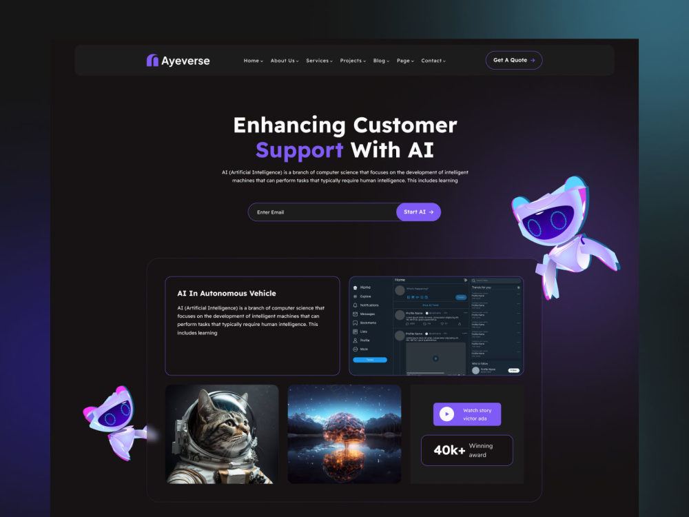 Modern and creative UI design of websites | Upwork