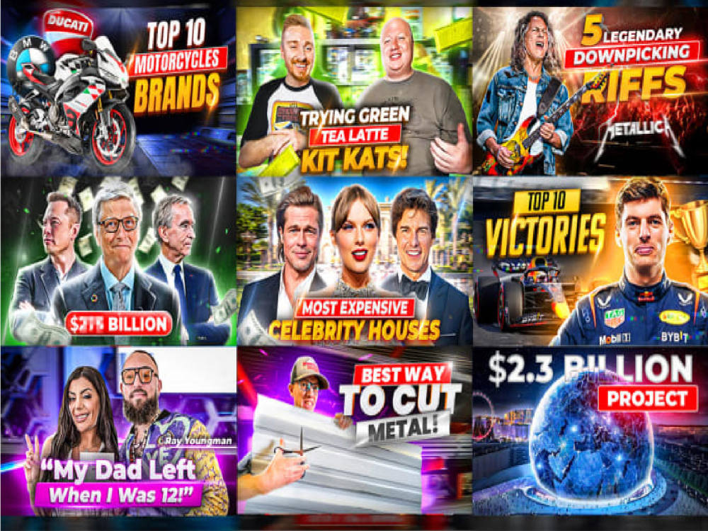 Design the best youtube thumbnail | Upwork