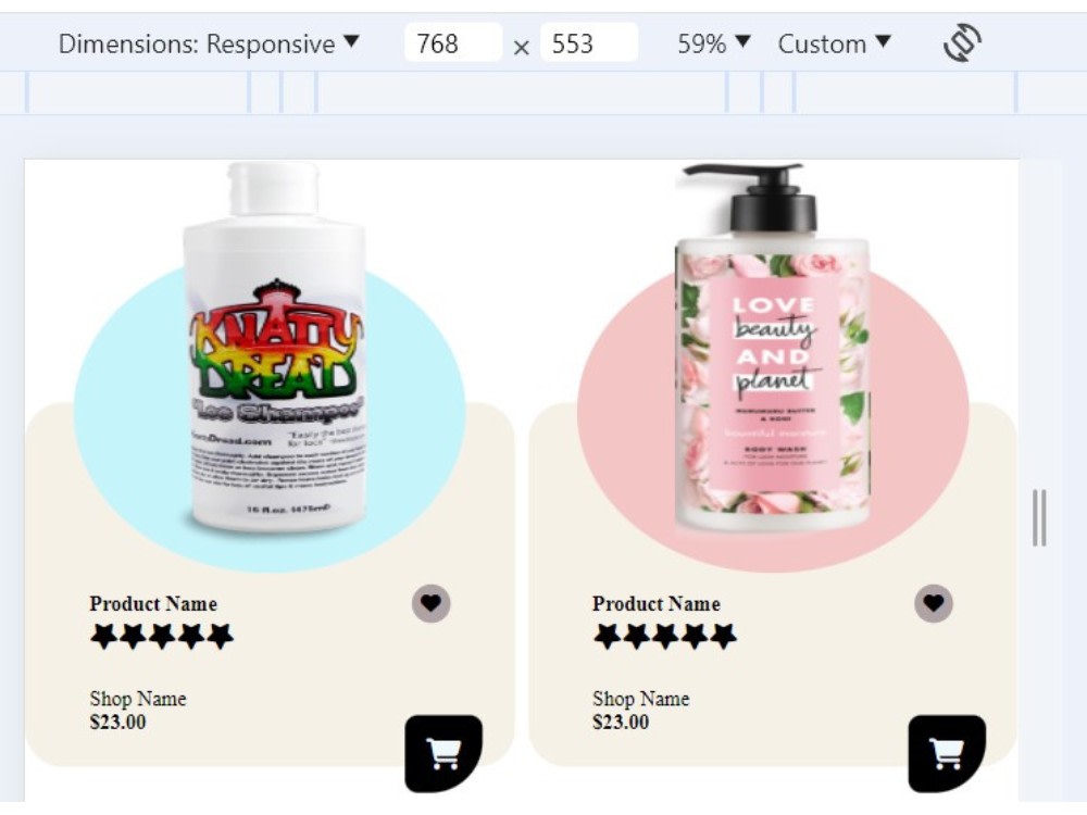 Responsive Product Cards for Enhanced Customer Experience | Upwork