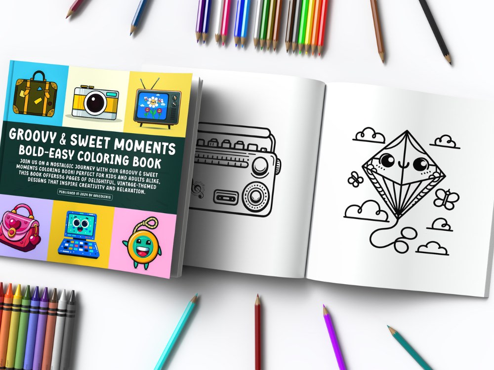 Kids coloring book cover kids activity book interior cover design for ...