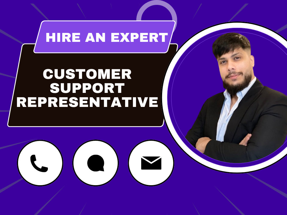 Customer support representative/customer support agent or live chat ...