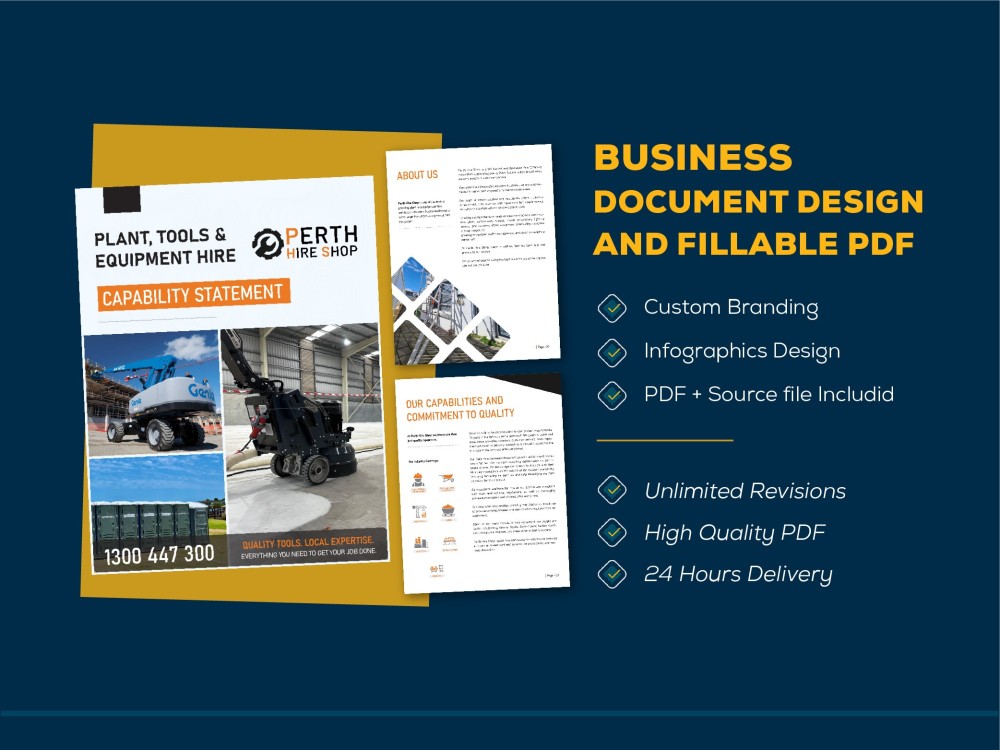 A business document design and fillable pdf | Upwork